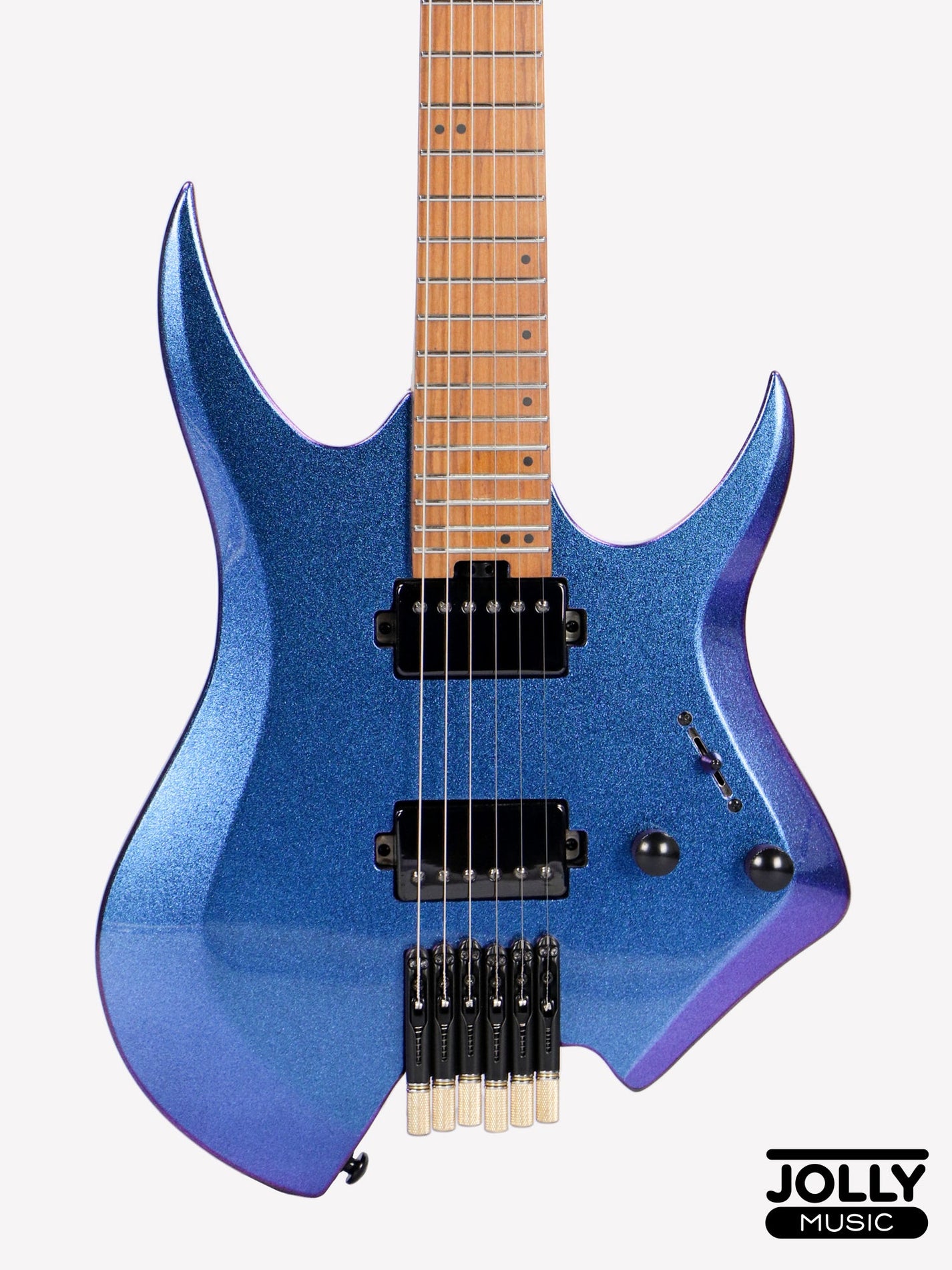 JCraft Aeon Headless Electric Guitar Fixed Bridge Stainless HEF-3 - Ch ...