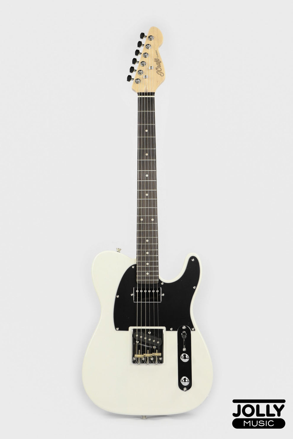 JCraft T-2HC Telecaster Stainless Frets Electric Guitar - White ...